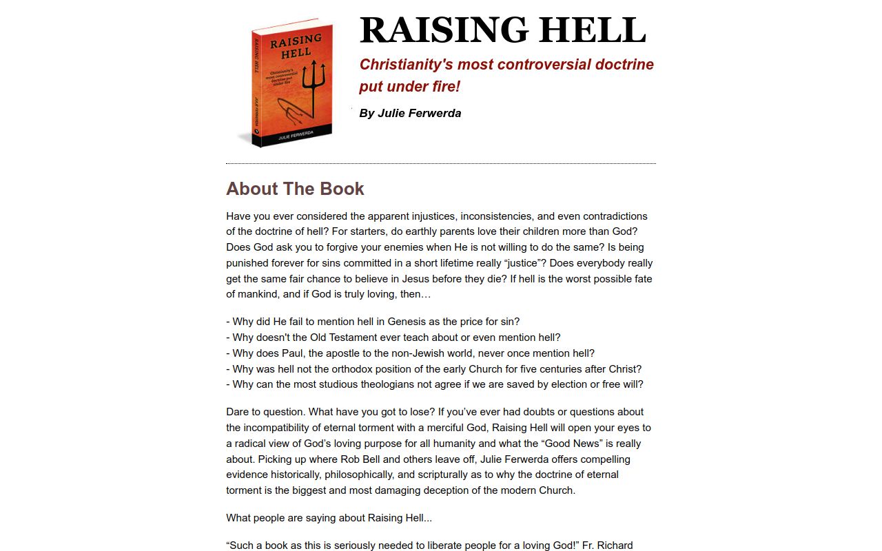 Raising Hell Book